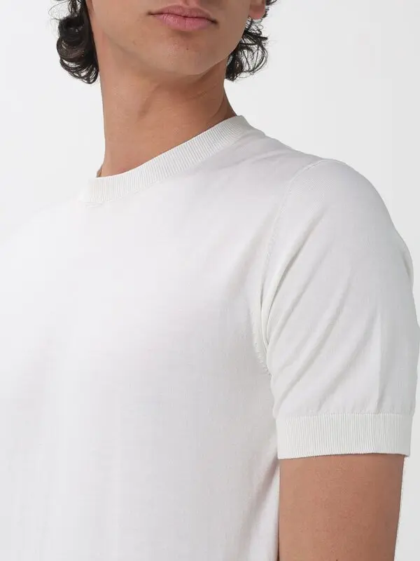 PAOLO PECORA Silk Crew Neck Sweater - White