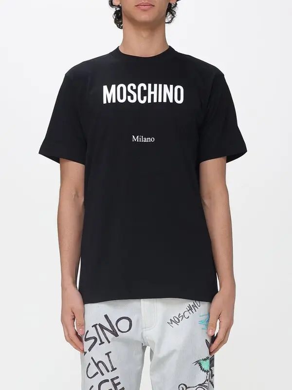 Moschino Cotton T-shirt With Logo - Black