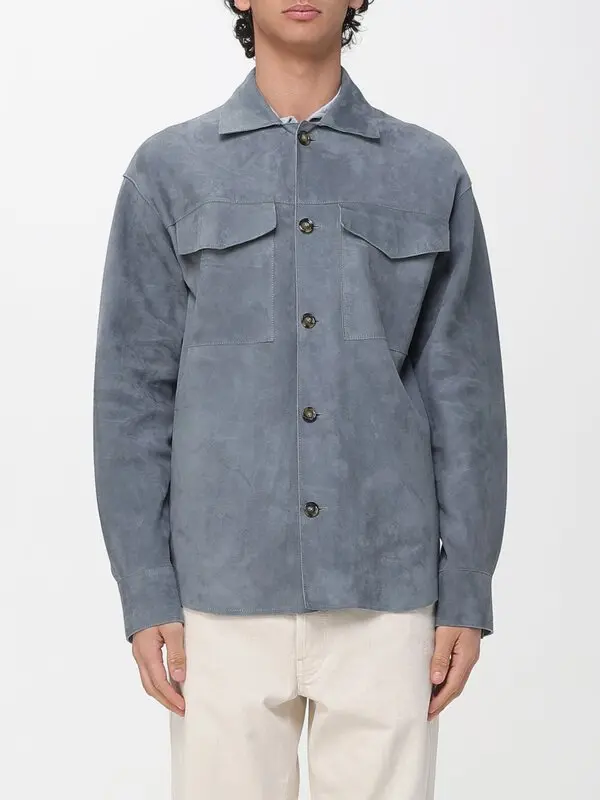 LARDINI Suede Overshirt