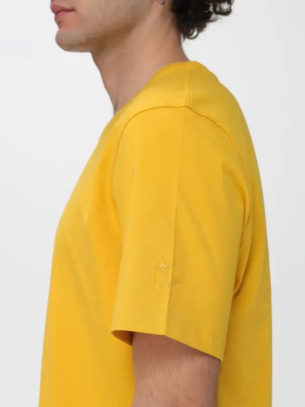 LANEUS Basic Cotton T-shirt - Orange