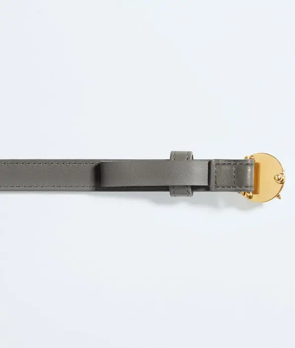 Bottega Veneta Intrecciato Leather Belt - Basalt