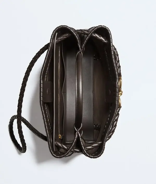 Bottega Veneta Andiamo Top Handle Bag - Espresso