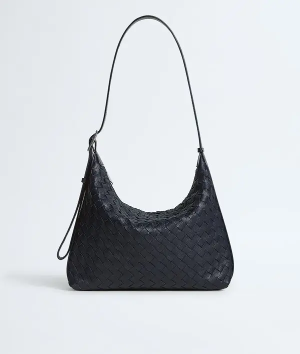 Bottega Veneta Small Traveler Hobo Bag - Midnight