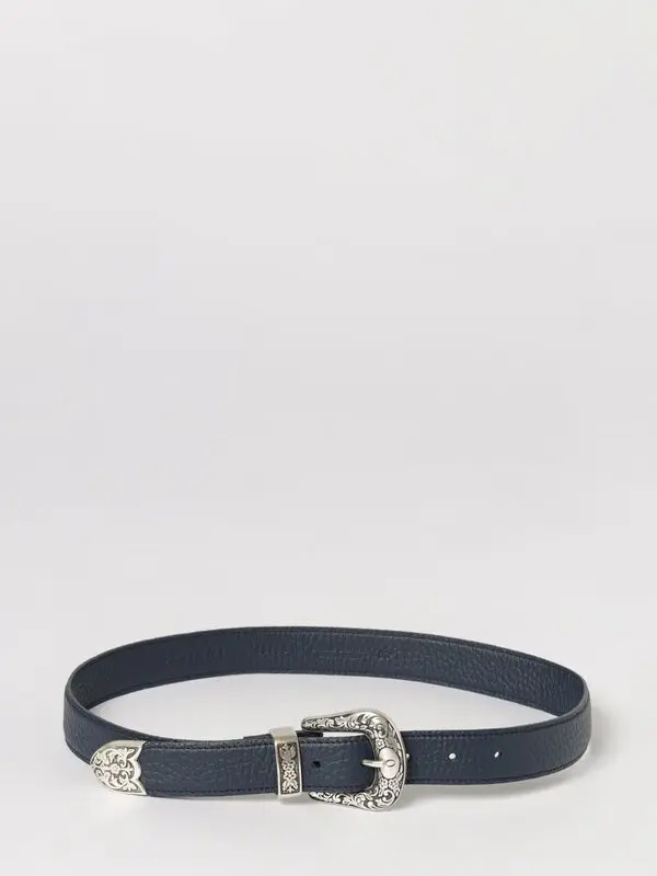 ORTIGNI Leather Belt - Blue