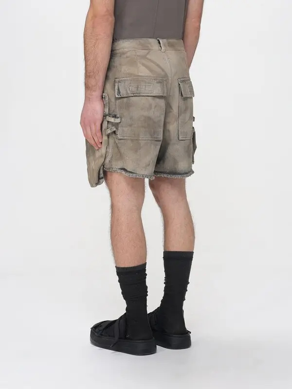 Rick Owens Denim Cargo Shorts - Dust