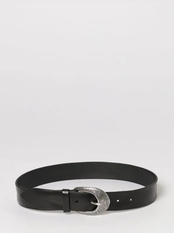 ORTIGNI Leather Belt - Black