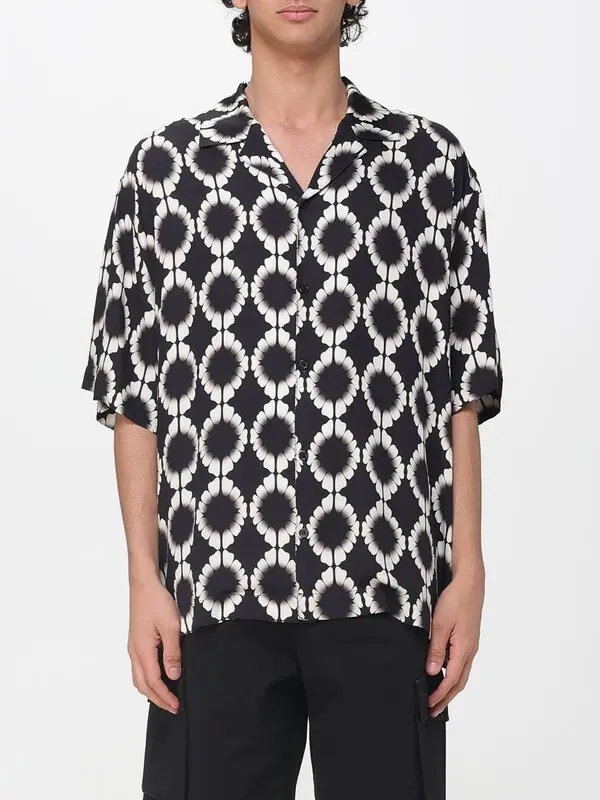 LANEUS Casual Shirt In Printed Cotton