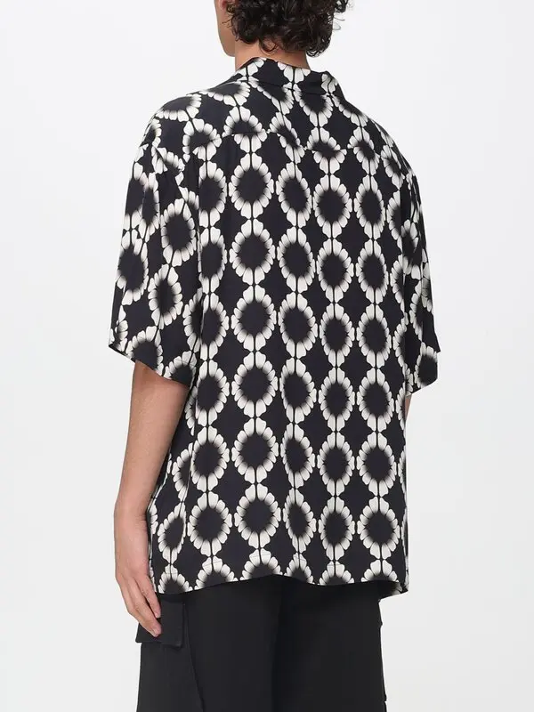 LANEUS Casual Shirt In Printed Cotton