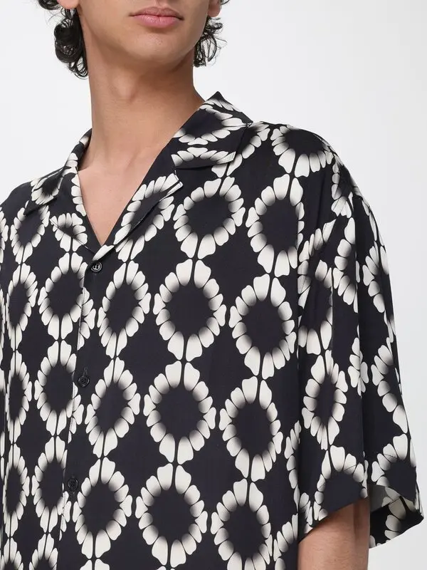 LANEUS Casual Shirt In Printed Cotton