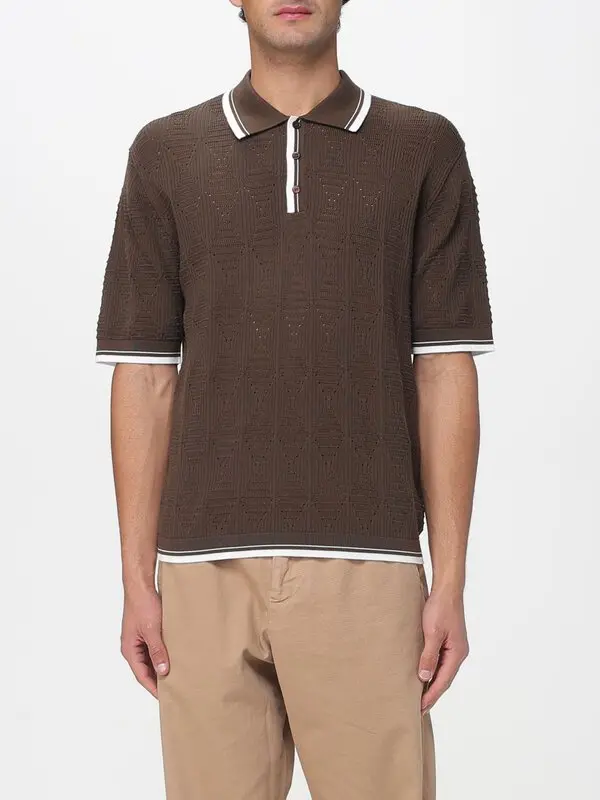 LANEUS Polo Shirt - Brown