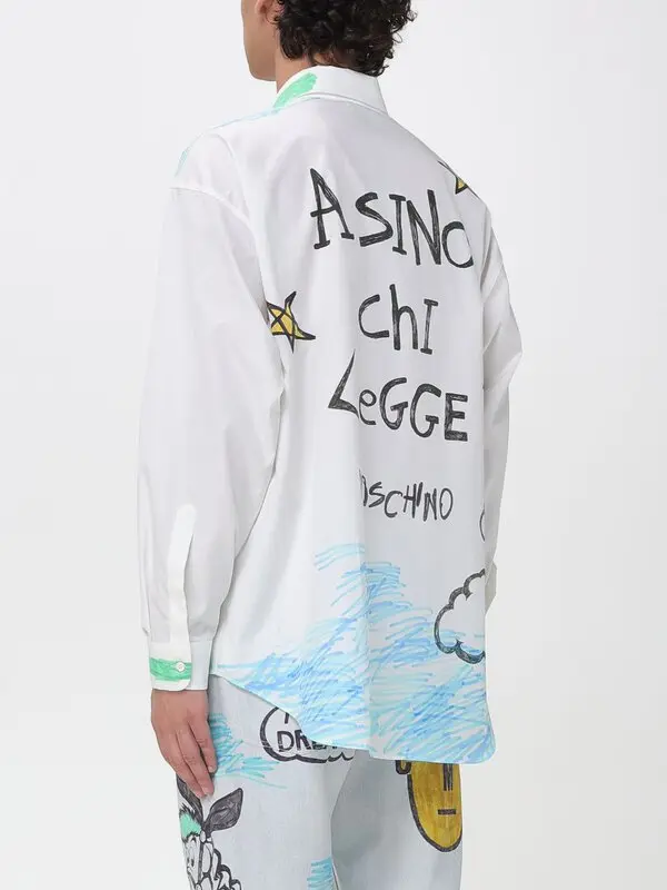 Moschino Cotton Shirt With Graffiti Print