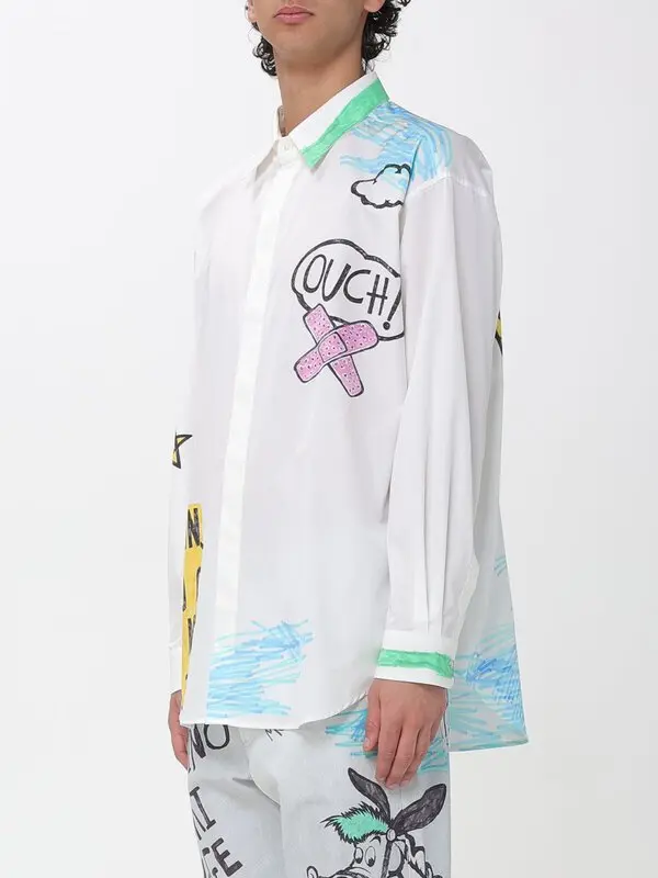 Moschino Cotton Shirt With Graffiti Print