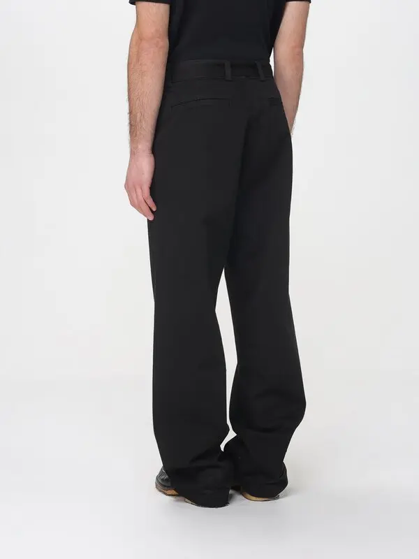 LANEUS Tailored Belted Trousers - Black