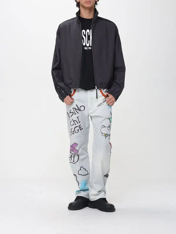 Moschino Virgin Wool And Polyester Bomber Jacket