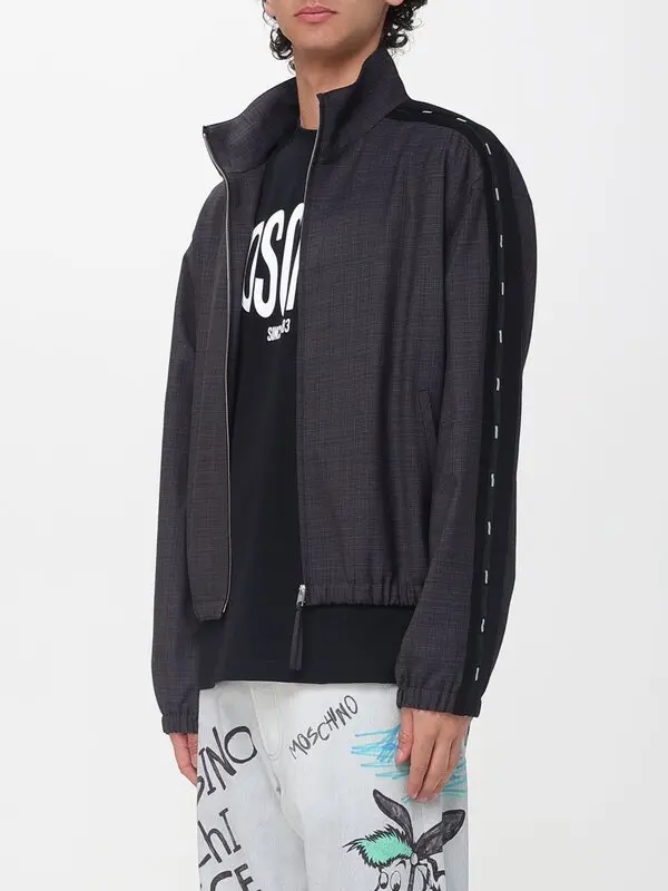 Moschino Virgin Wool And Polyester Bomber Jacket