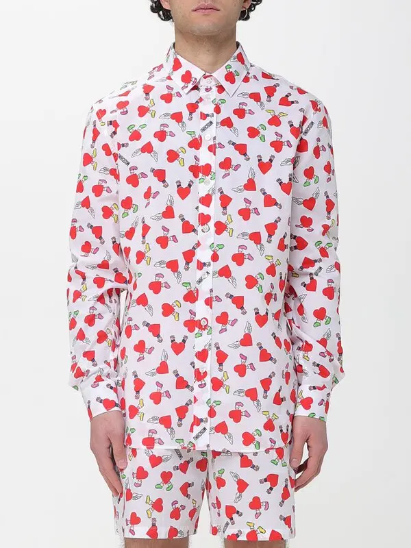 Moschino Printed Cotton Shirt - White