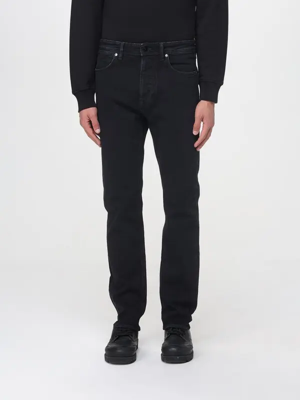 Stone Island Straight Leg Denim Jeans - Black