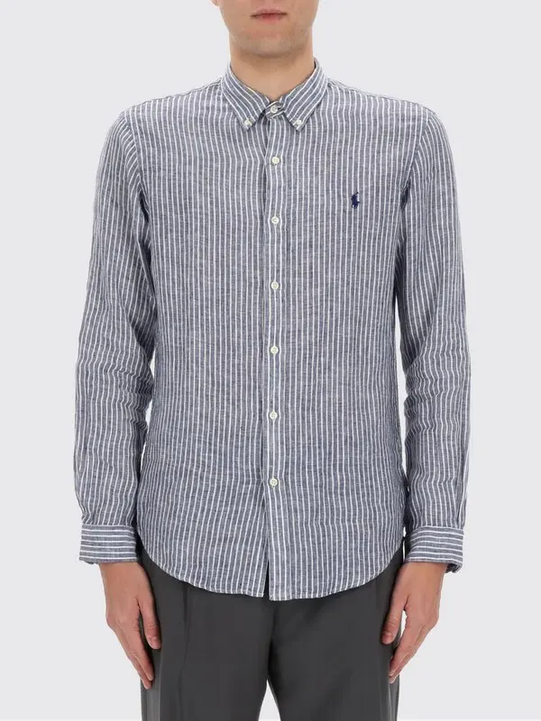 Polo Ralph Lauren Striped Linen Shirt - Blue