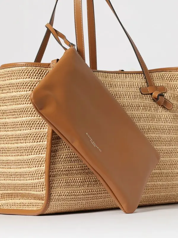 GIANNI CHIARINI Raffia Shopper Bag - Natural