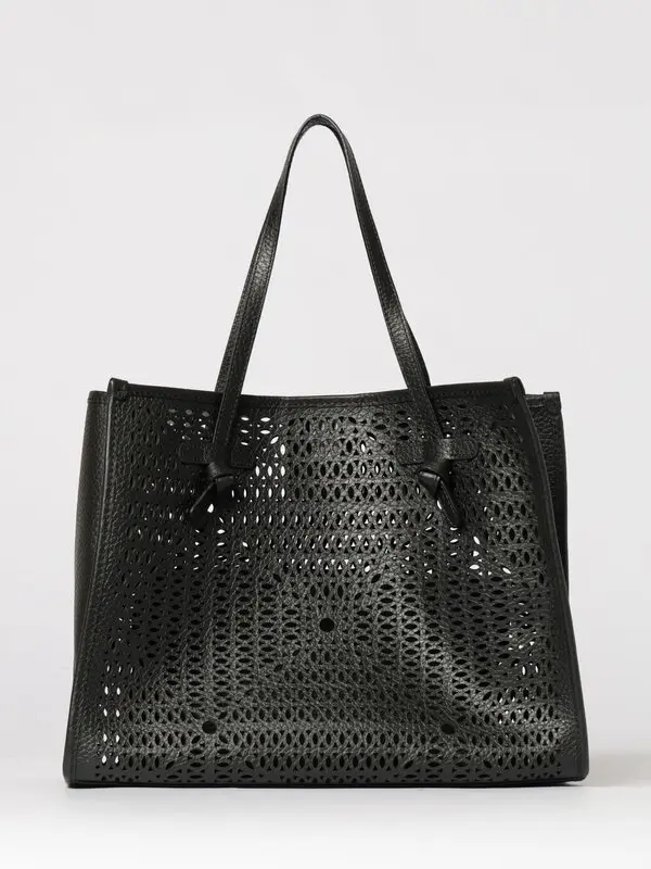 GIANNI CHIARINI Perforated Tote Bag - Black