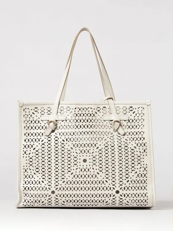 GIANNI CHIARINI Perforated Tote Bag - Sand