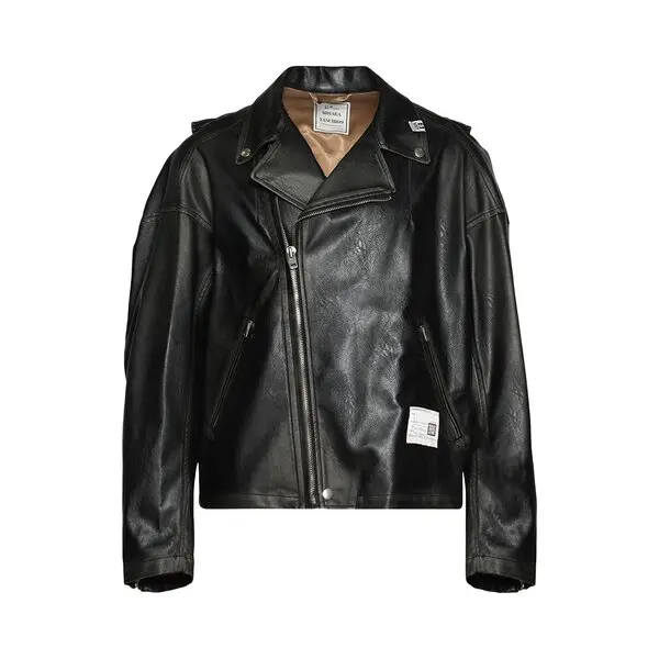 Mihara Yasuhiro Back Vest Leather Jacket