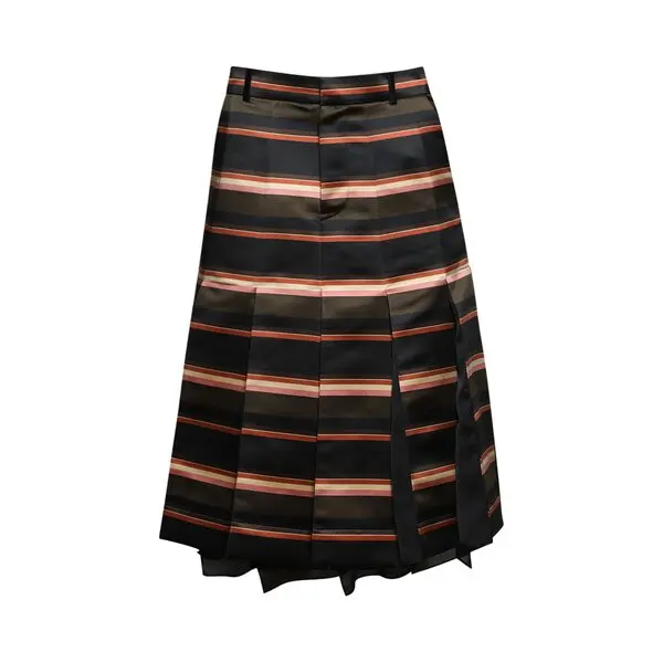 Sacai Striped Skirt - Tan