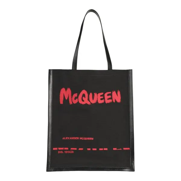Alexander McQueen Graffiti Tote Bag Red