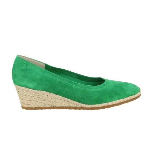 FERRAGAMO Wmns Campy Espadrille Wedge 'olive - Green