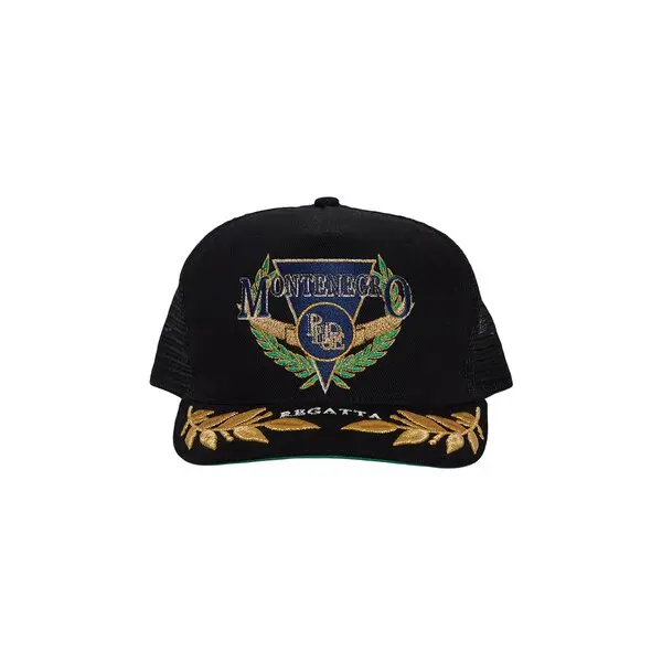 Rhude Montenegro Regatta Trucker Hat - Black