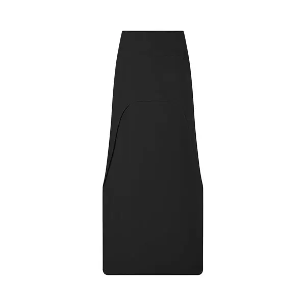 COURREGES Asymmetrical Knit Skirt - Black