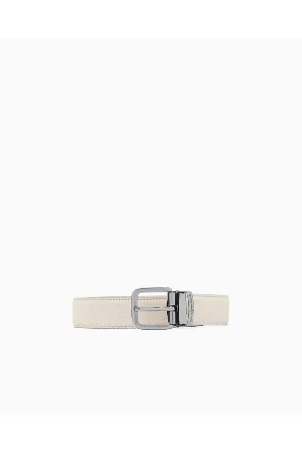 Emporio Armani Suede Belt - Beige