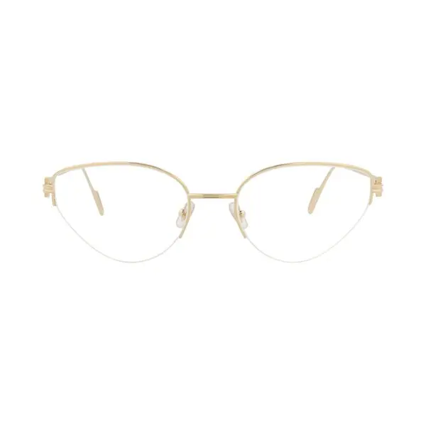 CARTIER Cat Eye-frame Metal Optical Frames /transparent