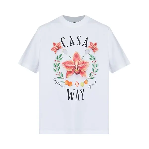 Casablanca Casa Way Orchid Classic T-shirt - White