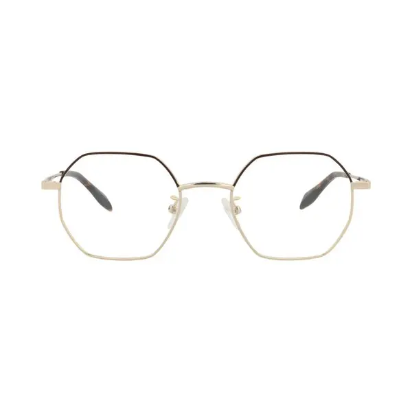 Alexander McQueen Round-frame Optical Frames - Gold