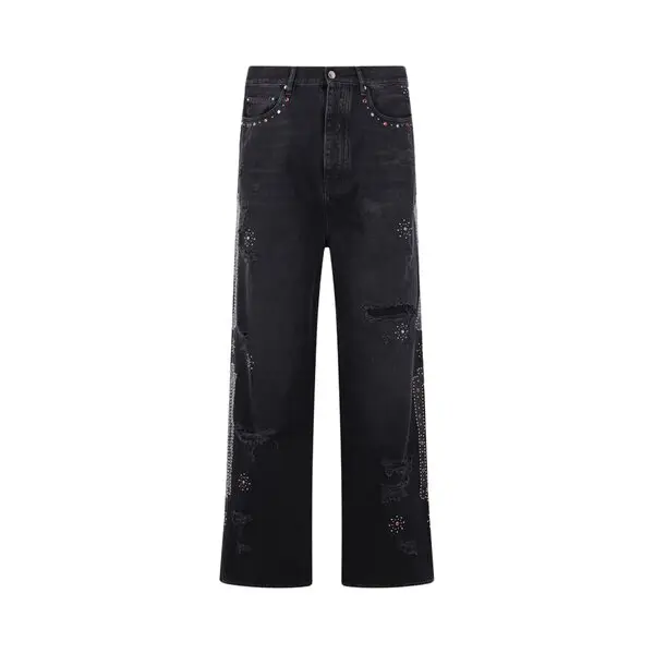 Amiri Bones Studded Baggy Jean 'vintage - Black