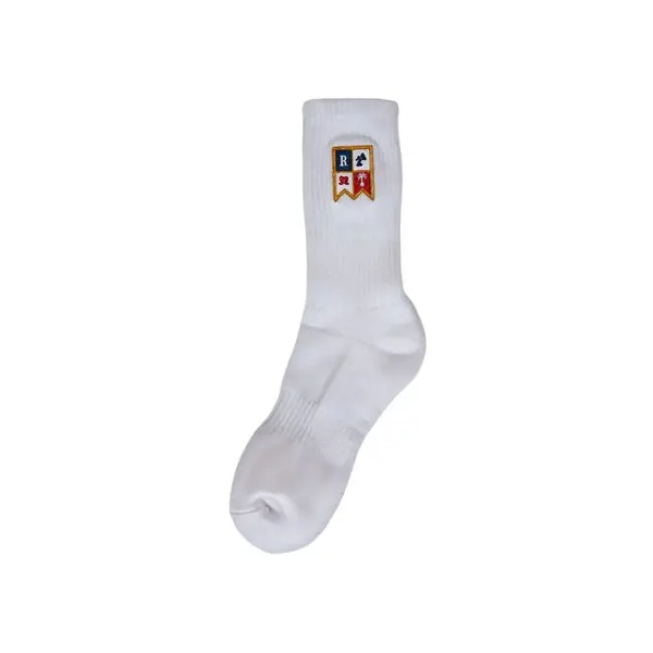 Rhude Harbor Crest Sock - White