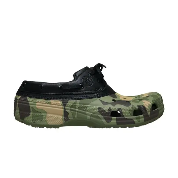 CROCS Classic Duck Camo Boat Shoe Cargo - Black