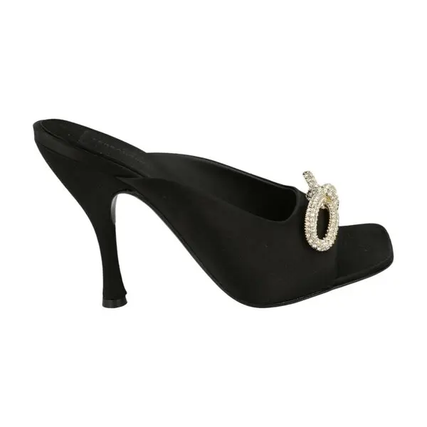FERRAGAMO Crystal Embellished Knot Detail Mule