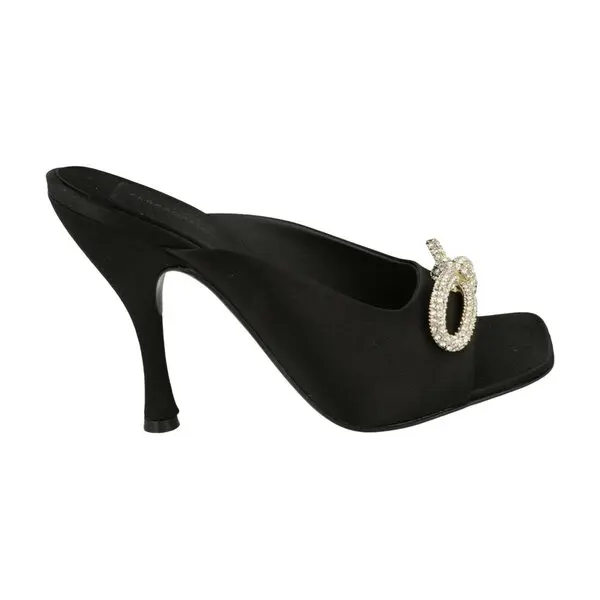 FERRAGAMO Crystal Embellished Knot Detail Mule