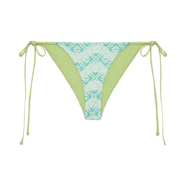 Casablanca Wavy Monogram String Bikini Bottom