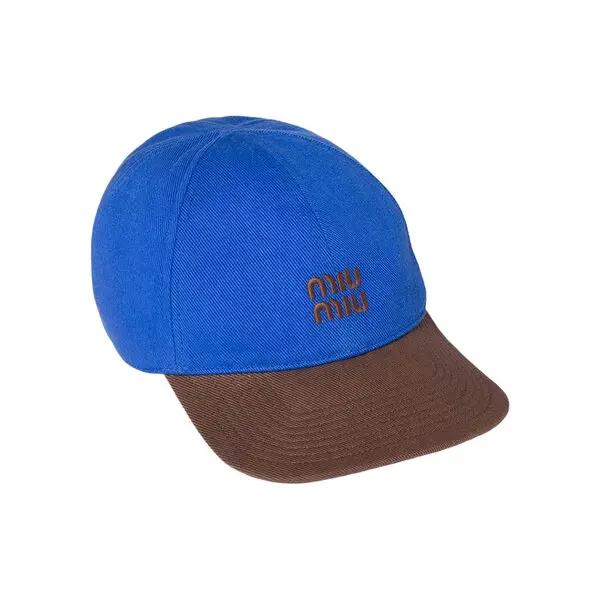 Miu Miu Drill Washed Bicolore Cap