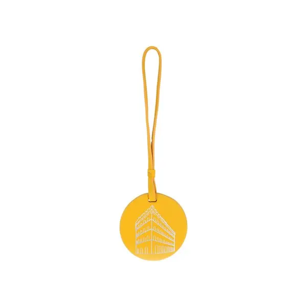 FERRAGAMO Embossed Palazzo Spini Feroni Leather Charm 'light