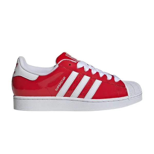 Adidas Superstar 2 'cloud White Better Scarlet - Red