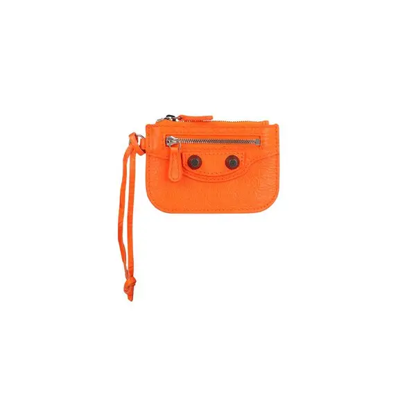 Balenciaga Le Cagole Leather Coin Purse - Orange