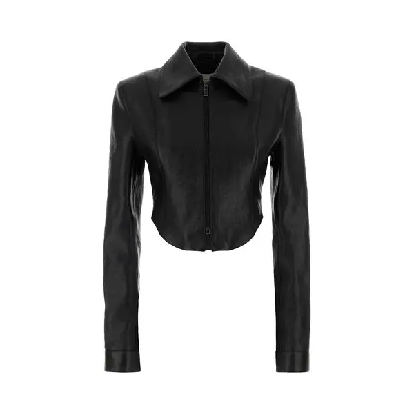 Magda Butrym Leather Jacket - Black
