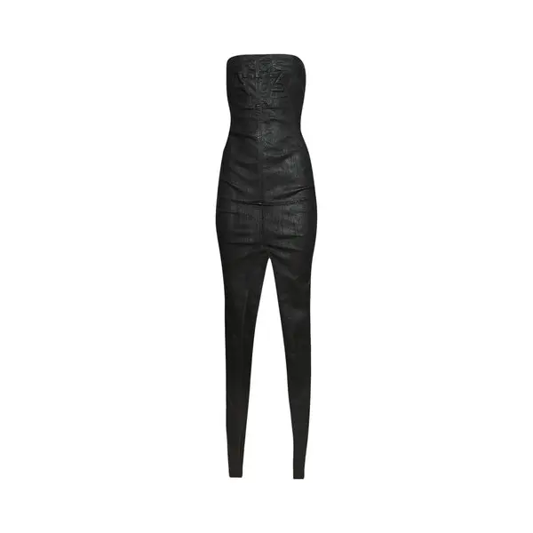 Rick Owens Sliced Bustier Dress - Black