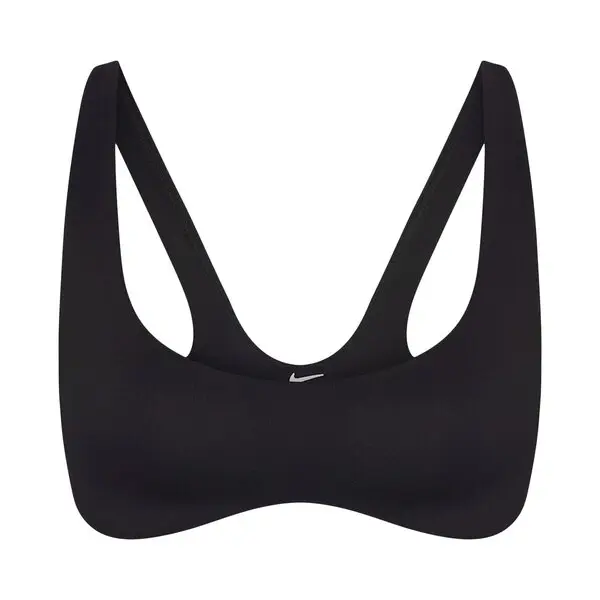 NIKESKIMS Matte Shaping Scoop Bra 'obsidian/obsidian - Black
