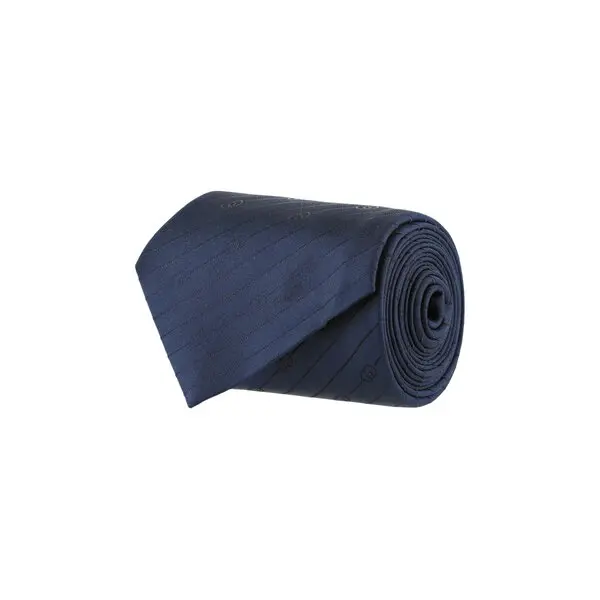 Gucci Interlocking G Silk Jacquard Tie 'dark - Blue