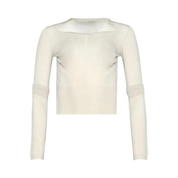 Rick Owens Cropped Pullover 'sand